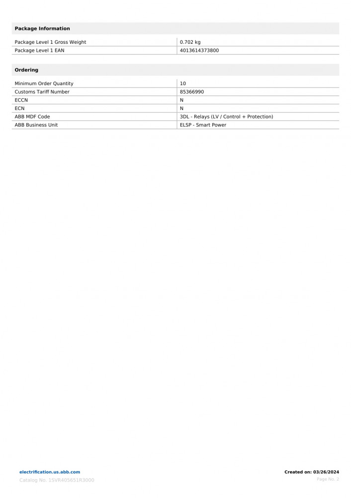 ABB CR-M socket technical document page 2