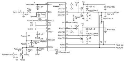 RT8812C - Dual-Phase PWM Controller with PWM-VID Reference for sale