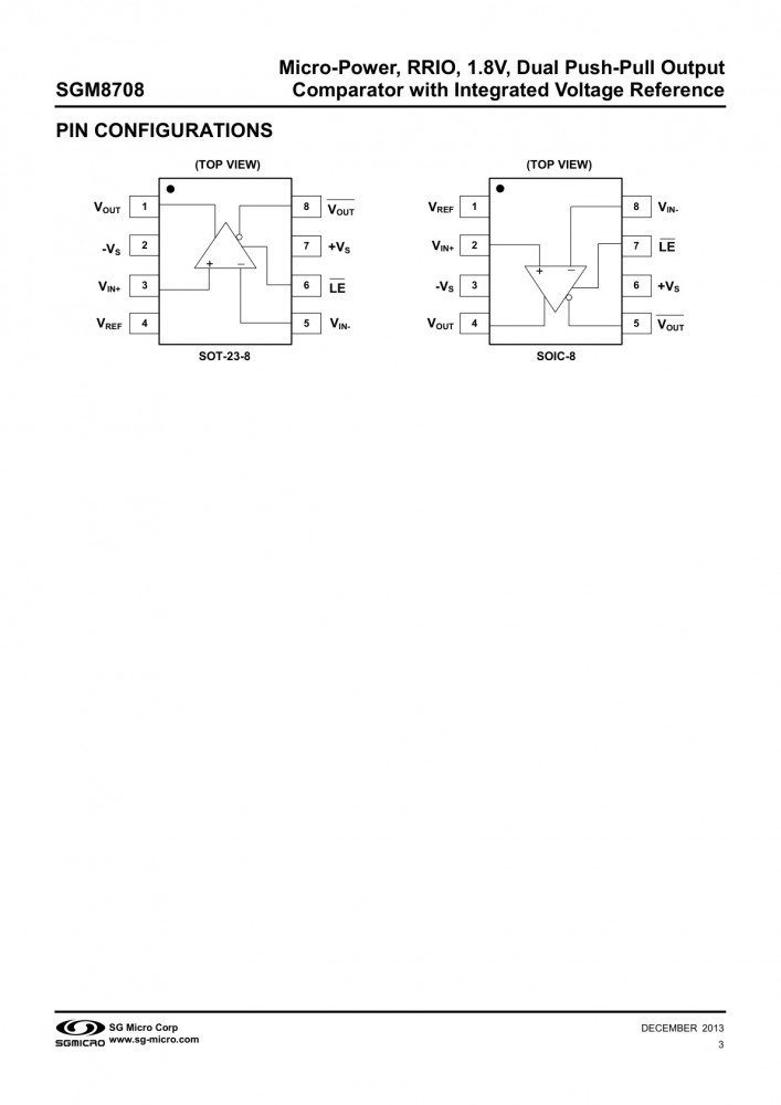 SGM8708 datasheet page 3