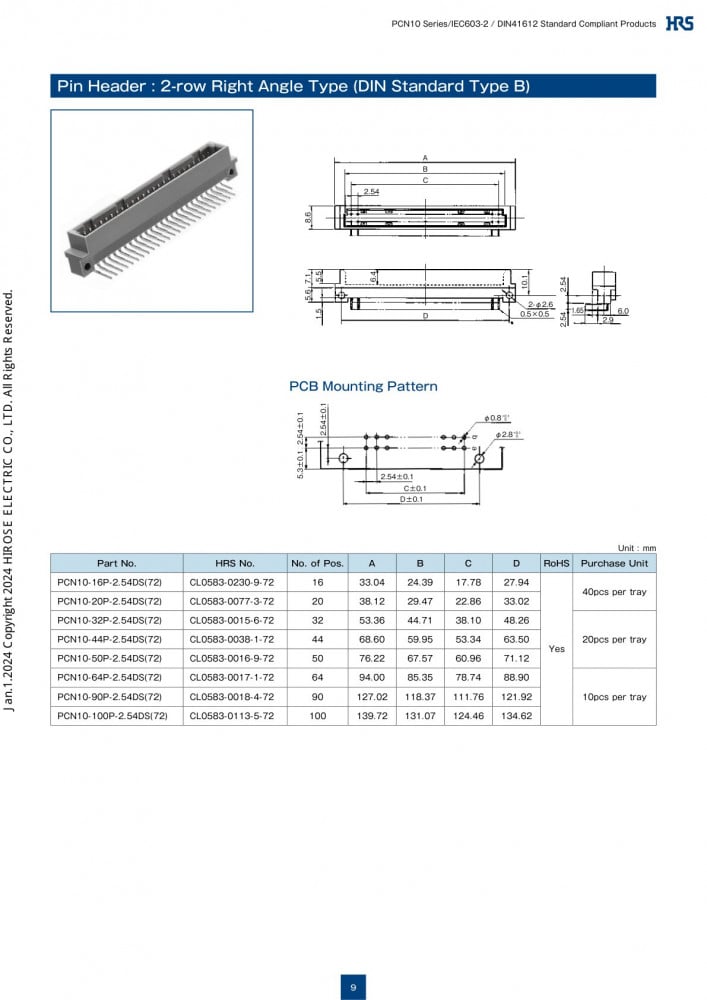 HRS PCN10 datasheet page 9