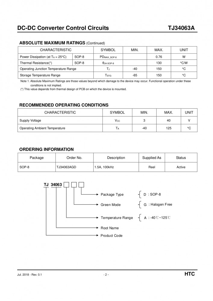 TJ34063AGD datasheet page 2