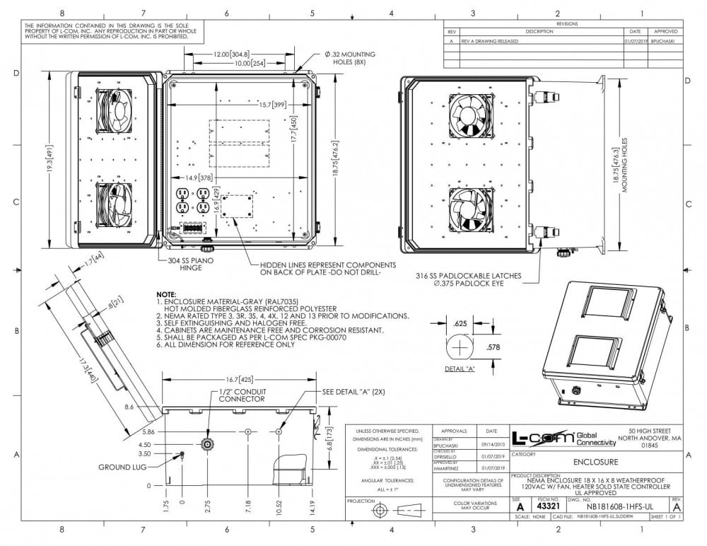 NB181608-1HFS-UL technical document page