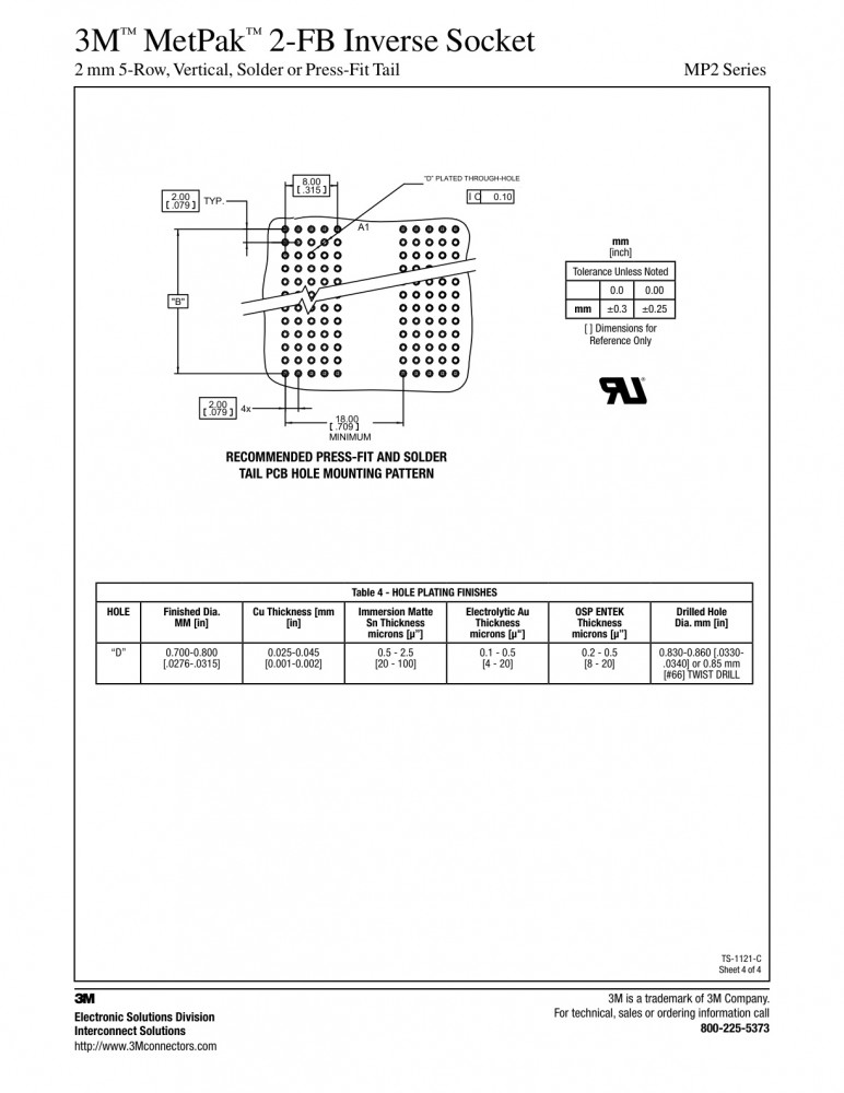 3M MP2-R030-51P1-LR technical document page 4
