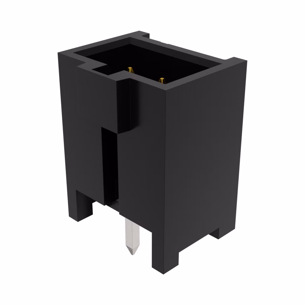 C-Grid III PCB Header, 2.54mm Pitch, Through Hole, Single Row, Vertical, Shrouded, 2 Circuits, 0.05µm Gold (Au) Flash Plating for sale