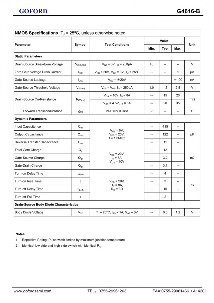 G4616-B technical document page 2