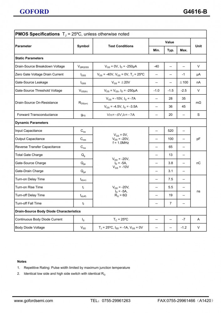 G4616-B technical document page 6