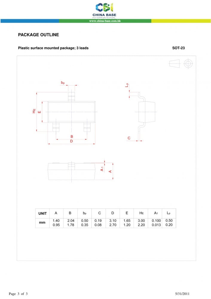 CBI C1815 datasheet page 3