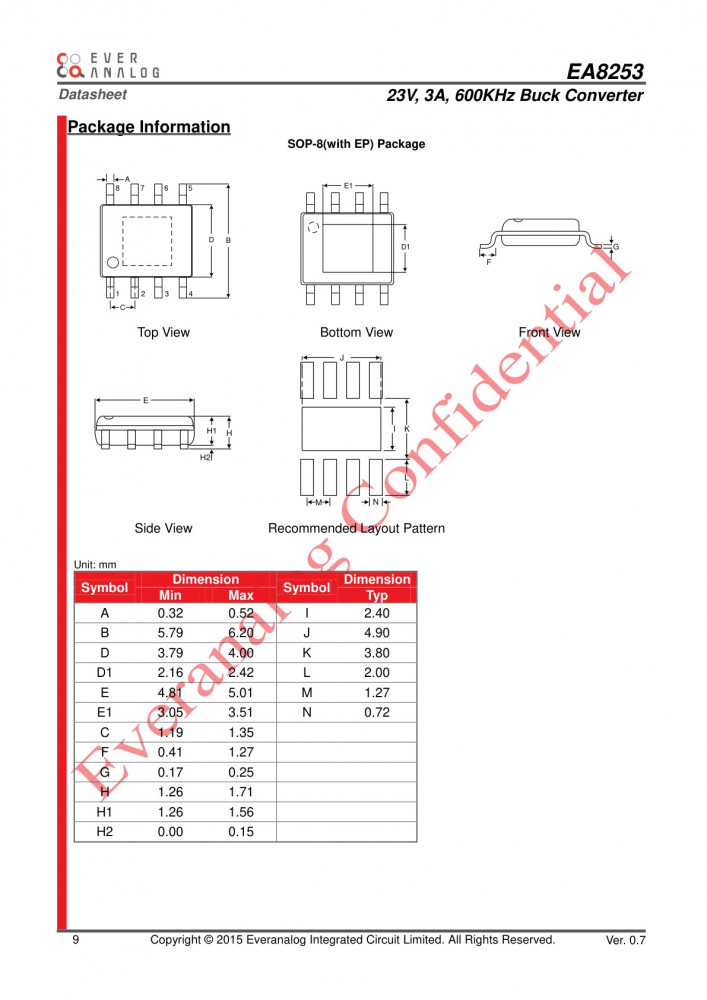 EA8253P8R datasheet page 9