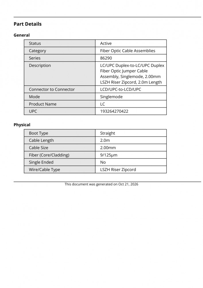 MOLEX 885376502 product document image, page 2