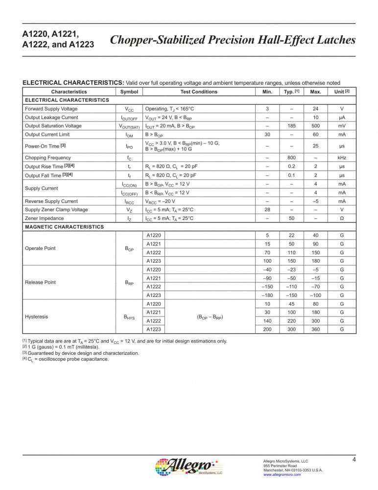 A1221LUATI-T datasheet page 4