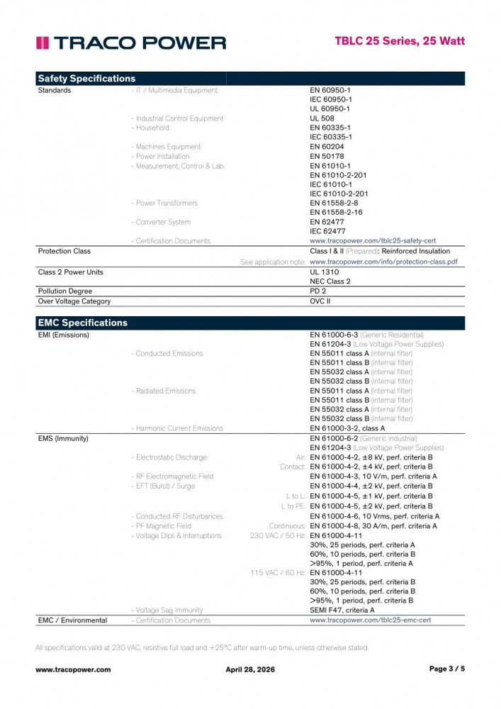 TBLC 25 series technical document page 3