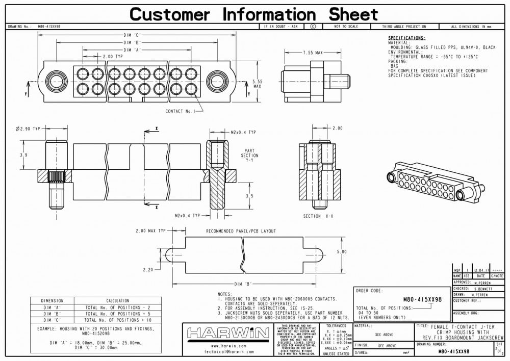 Harwin M80 drawing preview