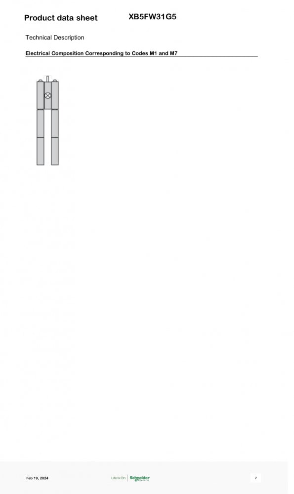 XB5FW31G5 technical document page 7
