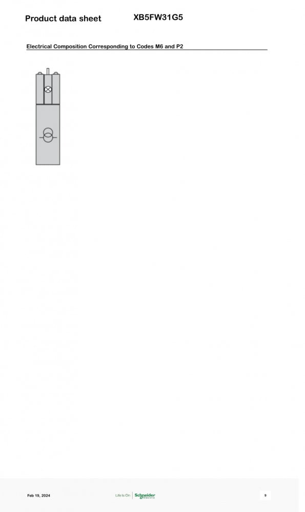 XB5FW31G5 technical document page 9