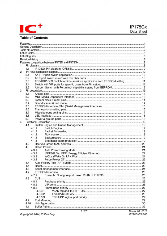 IP178G datasheet page 2