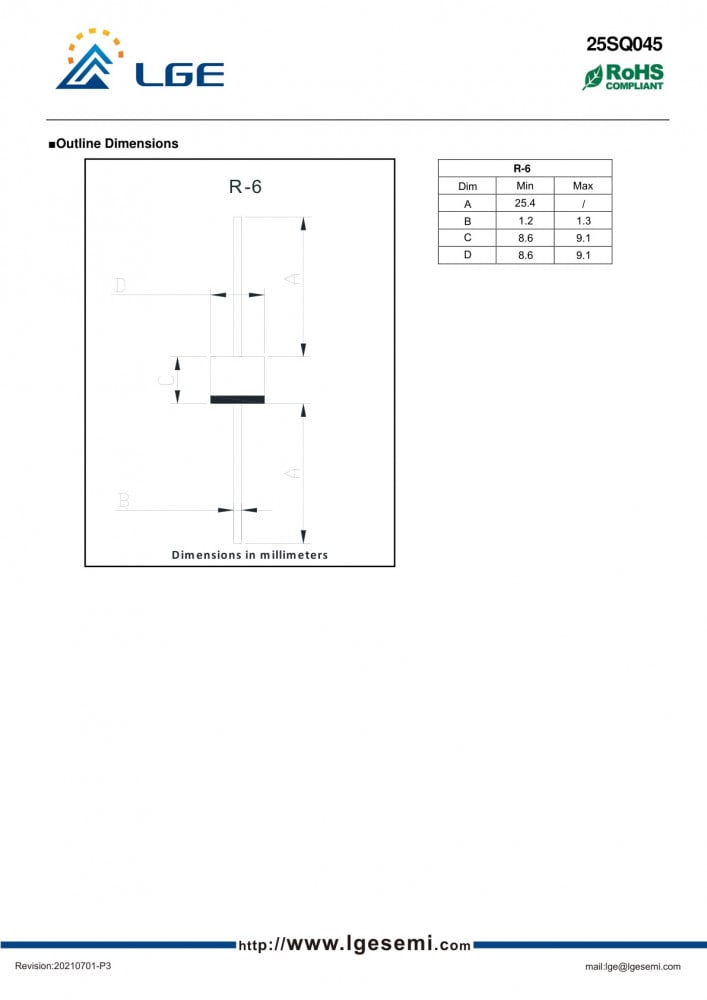 LGE 25SQ045 datasheet page 3