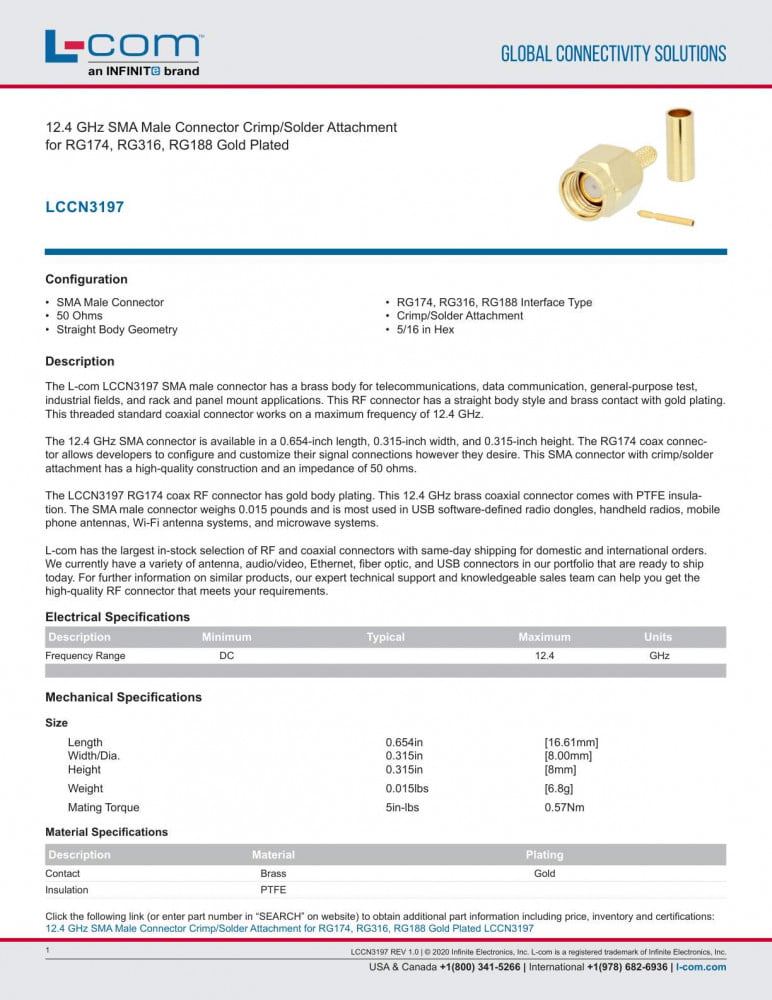 LCCN3197 technical document page 1