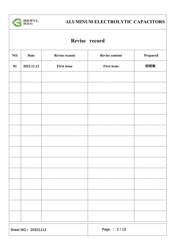 BERYL HW specification page 2