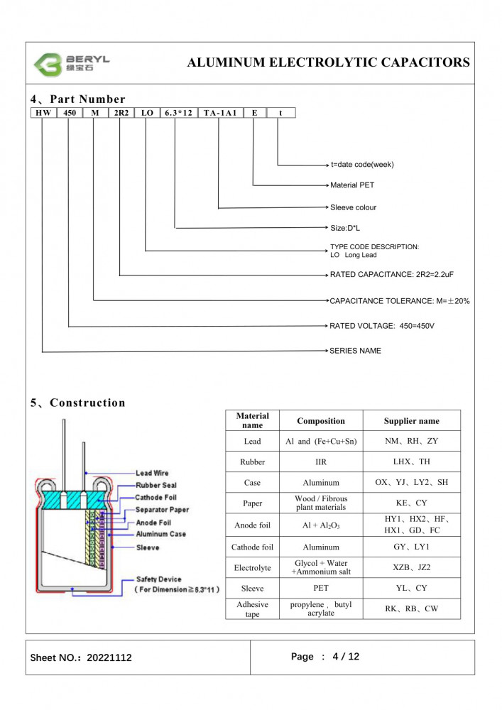 BERYL HW specification page 4