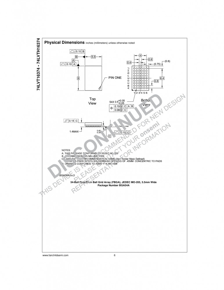 74LVT16374 datasheet page 6