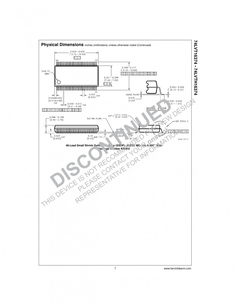 74LVT16374 datasheet page 7