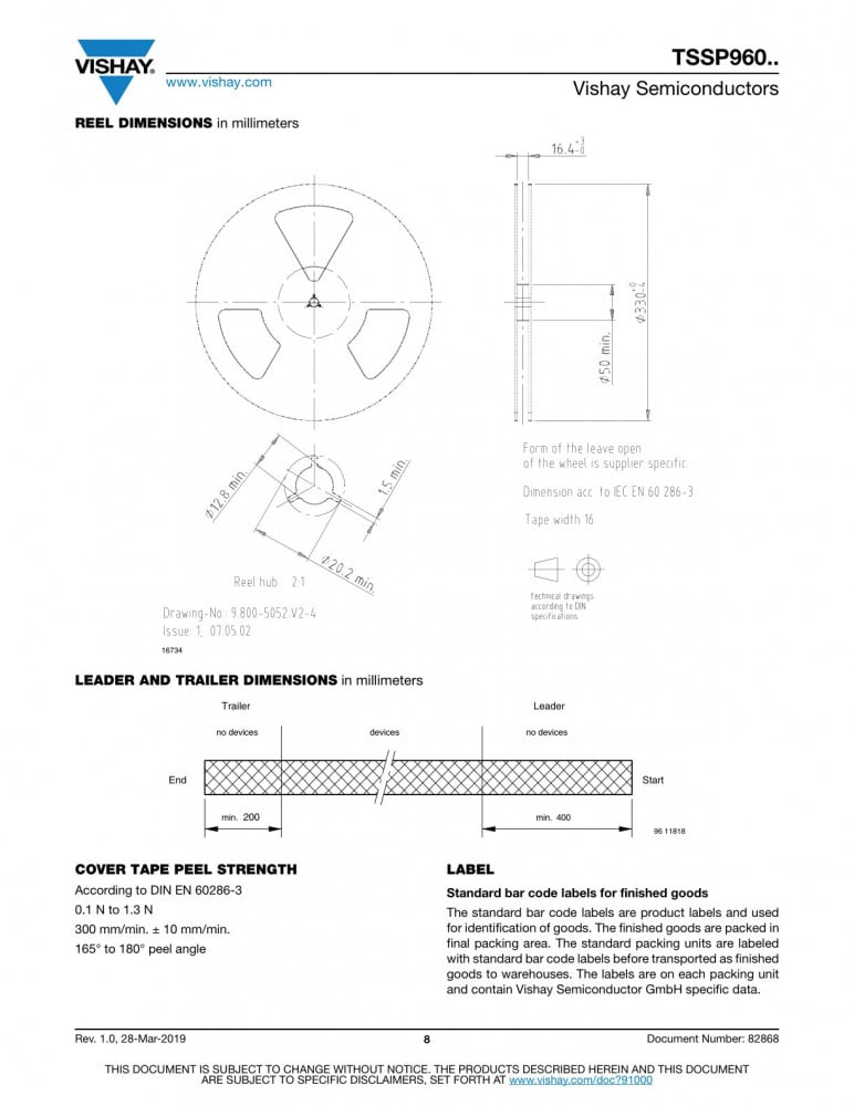 TSSP96038 datasheet page 8