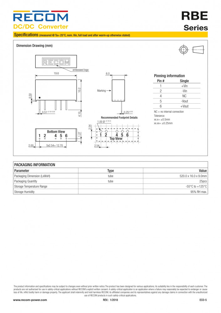 RBE-0505S datasheet page 5