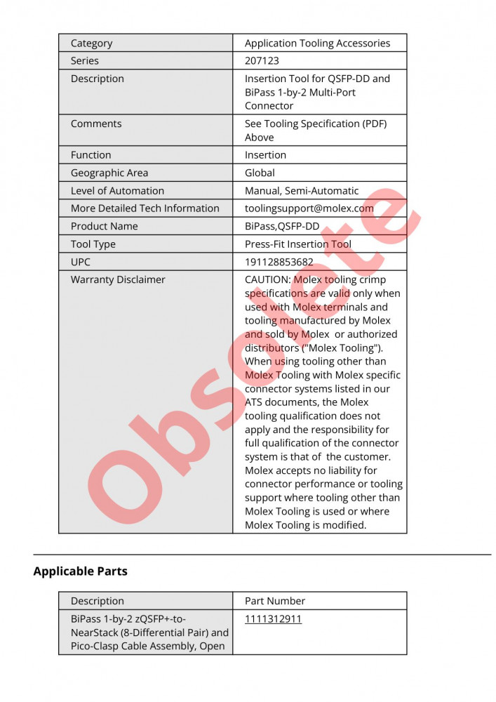 Document page 2 for MOLEX 2002141122