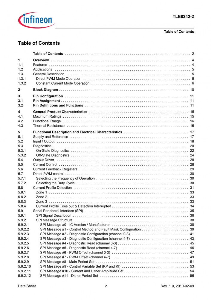 TLE82422LXUMA2 document page 2