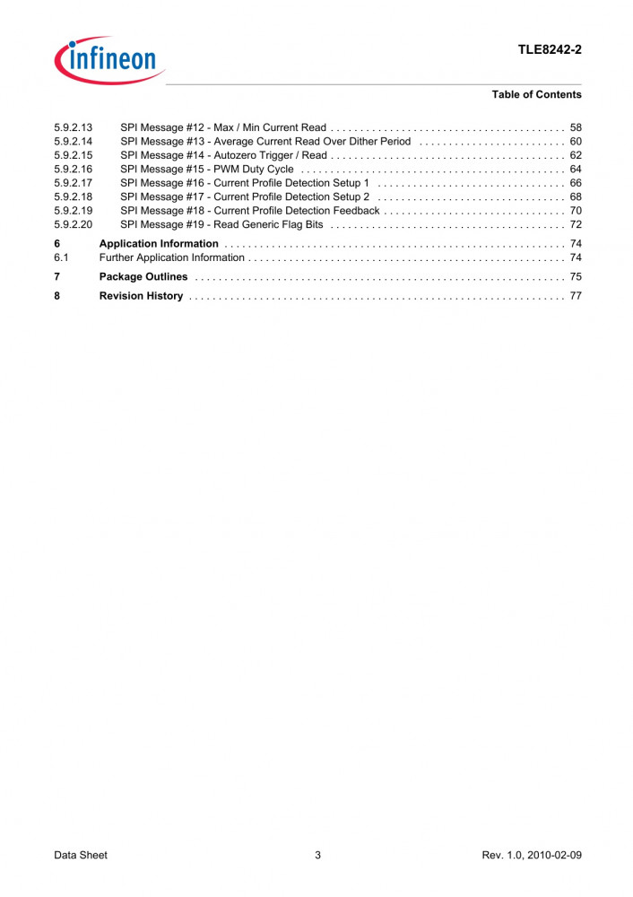 TLE82422LXUMA2 document page 3