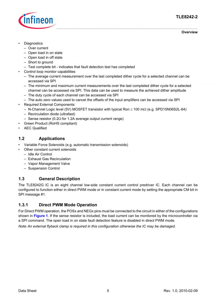 TLE82422LXUMA2 document page 5