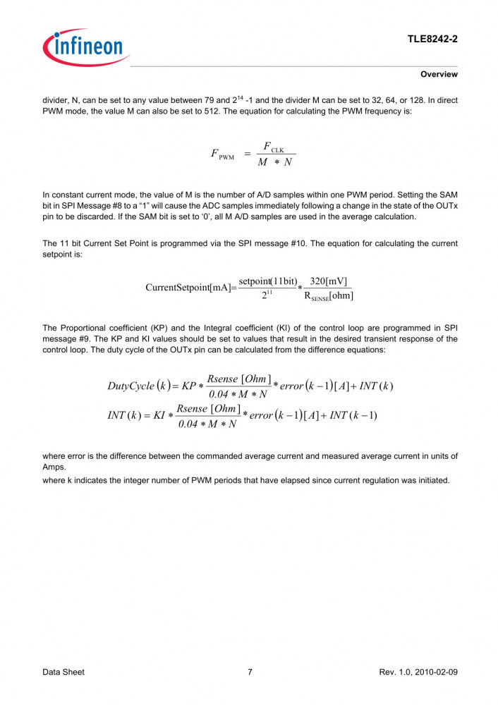 TLE82422LXUMA2 document page 7