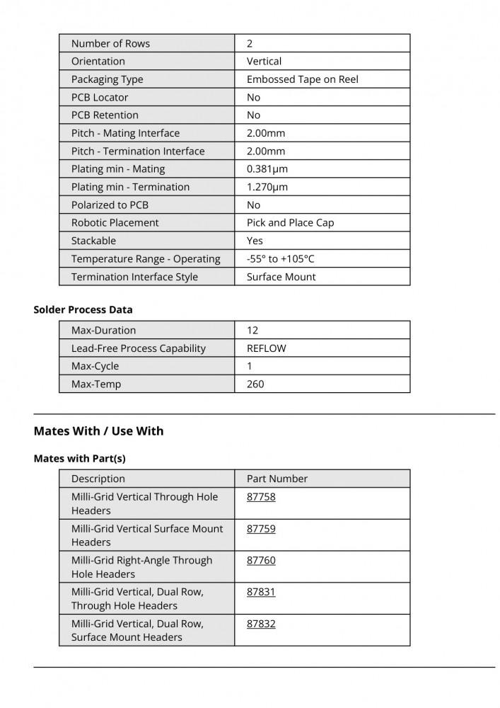 MOLEX 873813000 technical document page 3