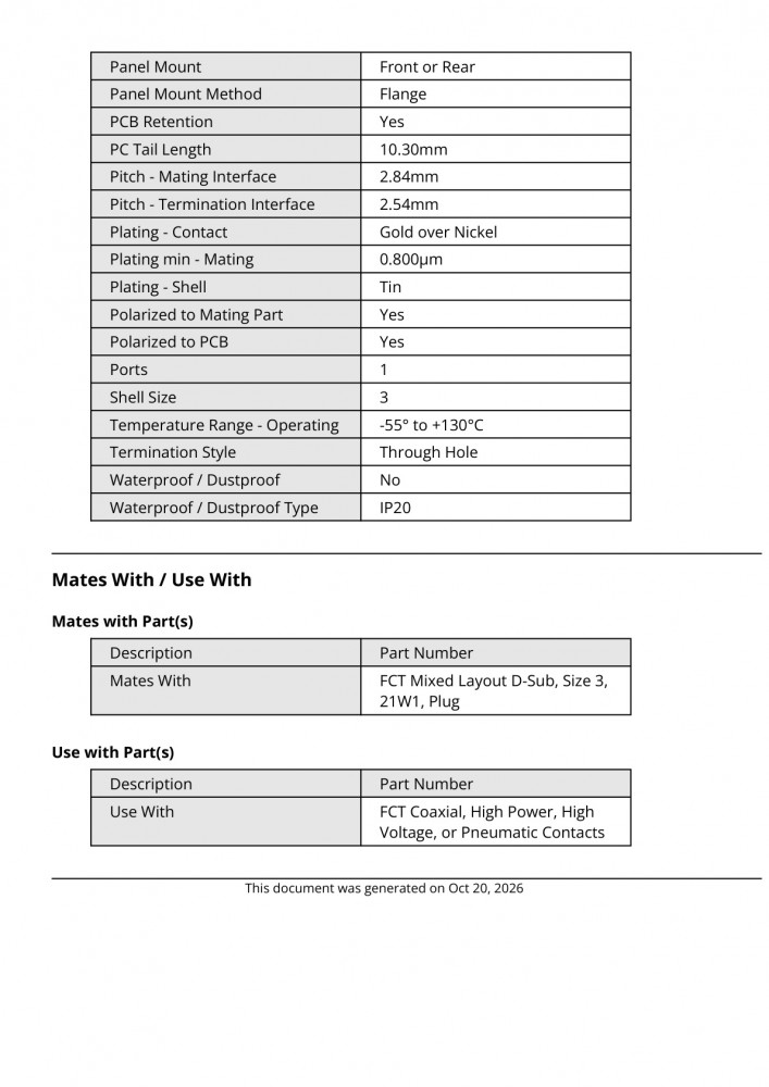 MOLEX 1731070082 technical document page 3