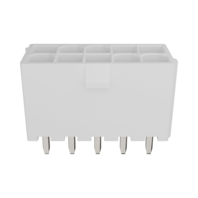 Mini-Fit Jr. Vertical Header, 4.20mm Pitch, Dual Row, 10 Circuits, without Snap-in Plastic Peg PCB Lock, PA Polyamide Nylon 6/6 94V-0, Matte Tin, Natural for sale