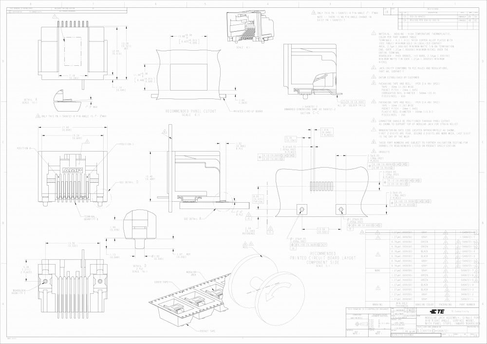 TE Connectivity 1-5406721-4 technical document preview