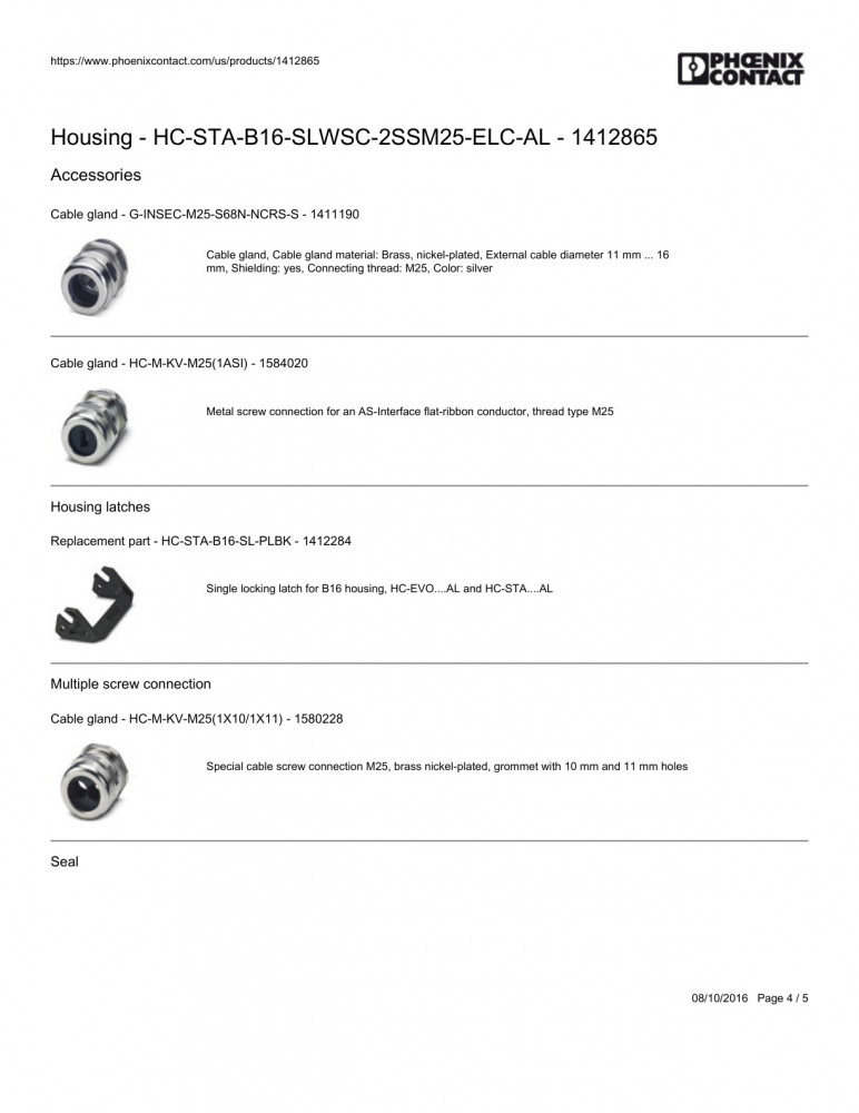 Phoenix Contact 1412865 technical document page 4