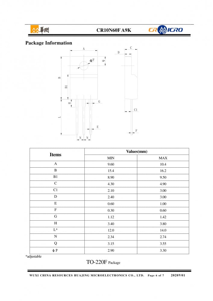 CR10N65FA9K datasheet page 6