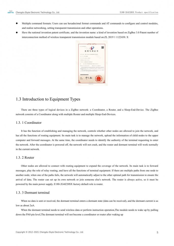 E180-2G4Z20SX datasheet page 6