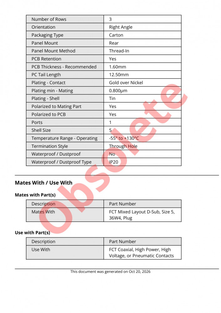 MOLEX 1731071274 product drawing preview, page 3