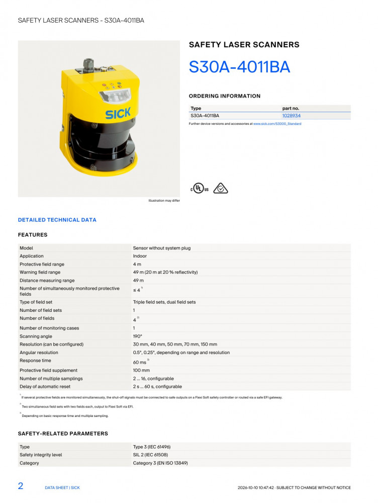 S30A-4011BA datasheet page 2
