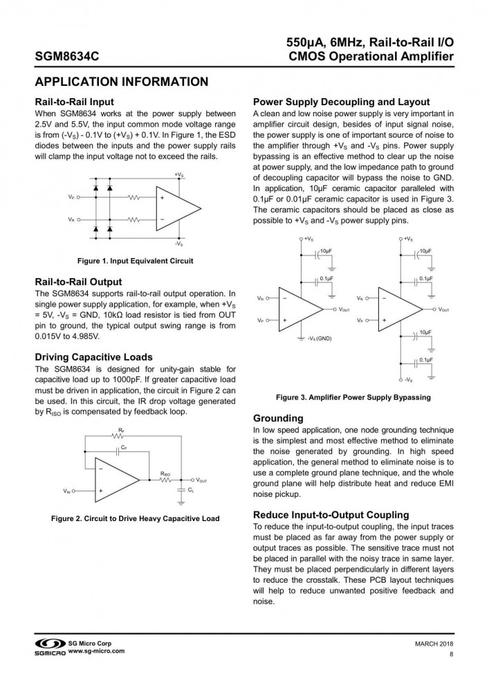 SGM8634C datasheet page 8
