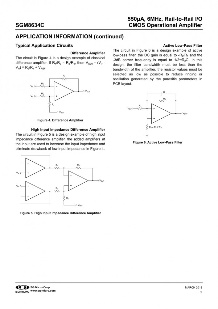 SGM8634C datasheet page 9