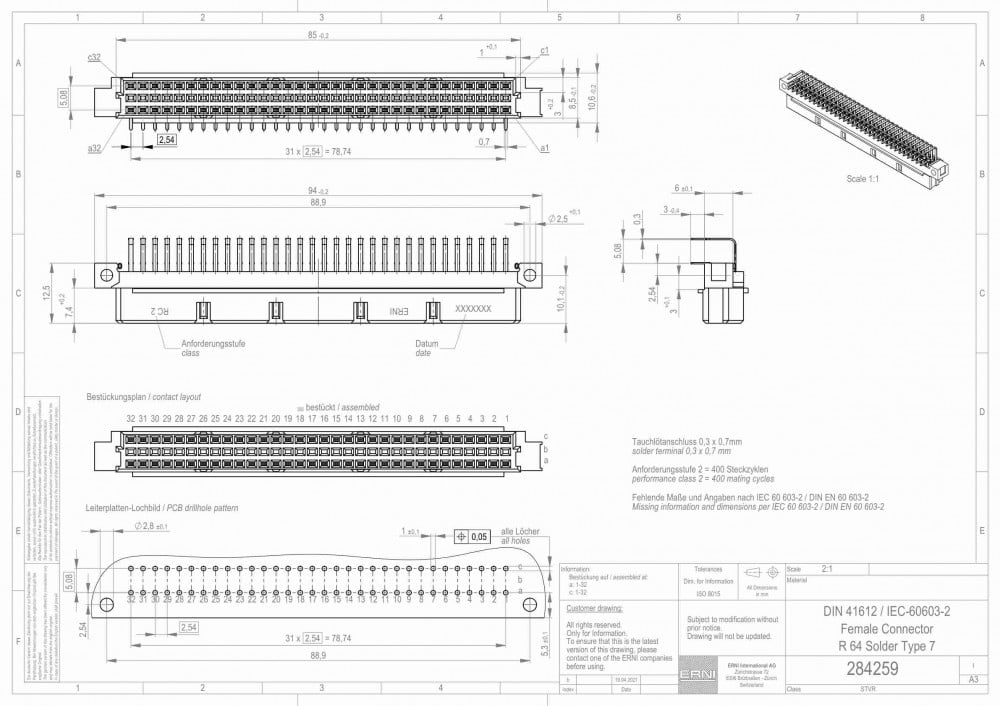 TE Connectivity 284259-E technical document preview
