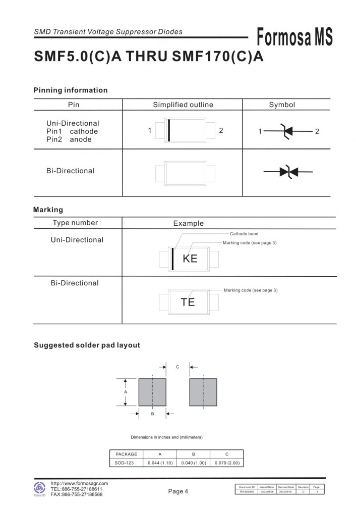 SMF43CA datasheet page 4