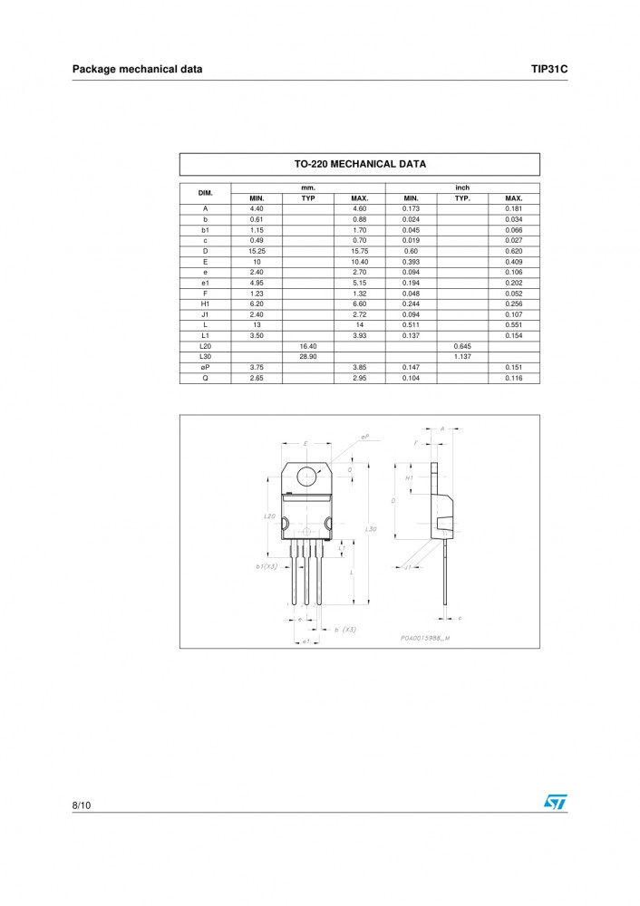 TIP31C datasheet page 8