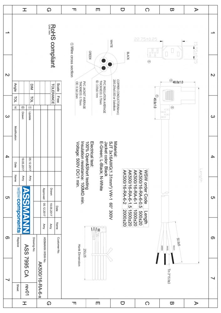 AK500/16-RA-6-2 technical drawing preview