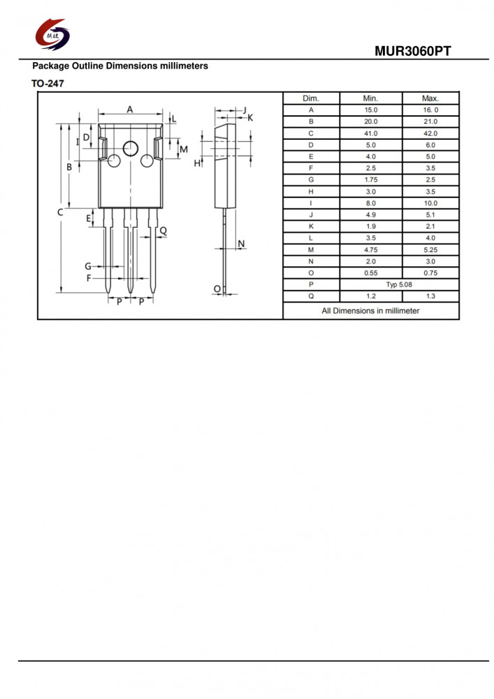 MUR3060PT datasheet page 3