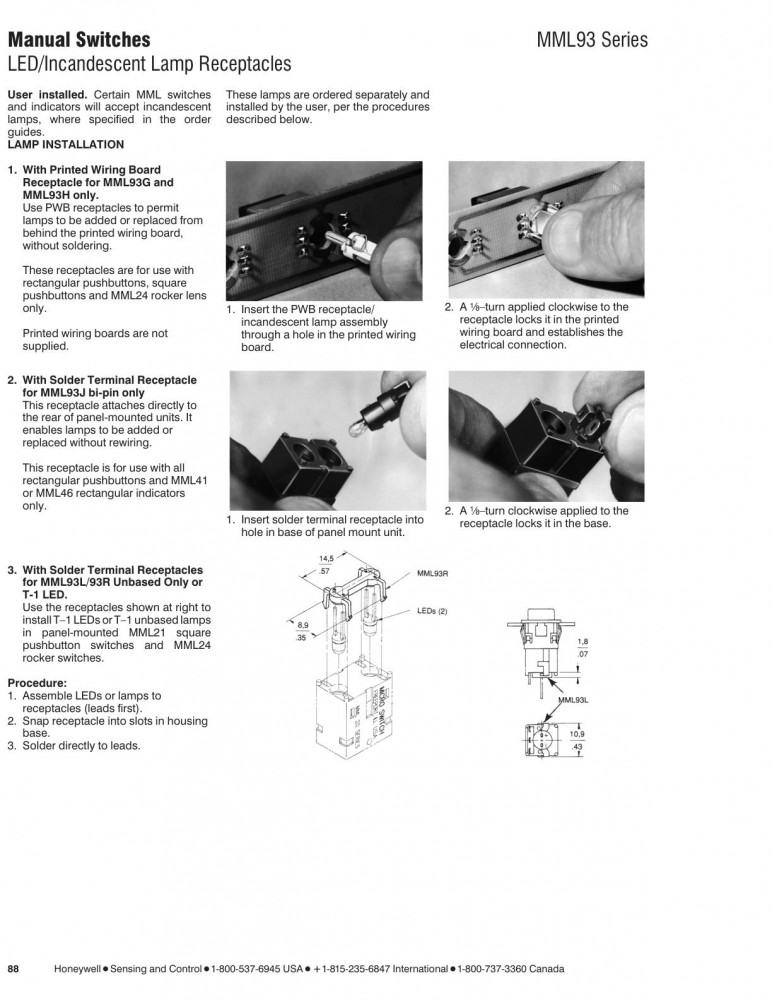 MML91 lamp installation procedure
