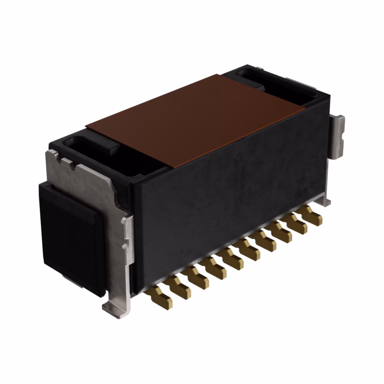 1.00mm Pitch, Rely-On PCB Header, Single Row, Vertical, Surface Mount, 0.38µm Gold (Au) Plating, Inner Positive Lock, 10 Circuits, Black for sale